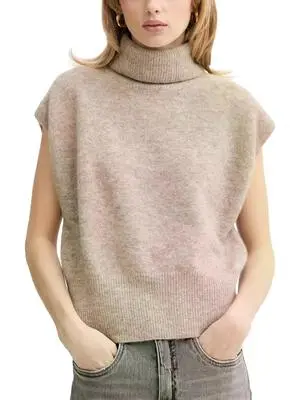 GESTUZ Knitted Roll-Neck Vest