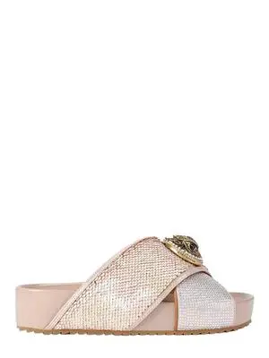 Kurt Geiger Sequin-embellished Criss-cross Sandals - Pink
