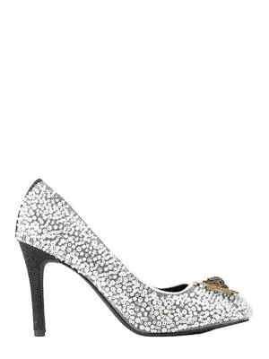 Kurt Geiger Pimlico Sequin-embellished Pumps - Silver