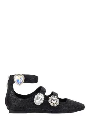 Kurt Geiger Embellished Gladiator Ballerinas - Black