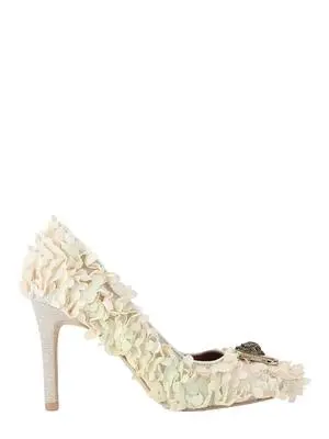 Kurt Geiger Pimlico Floral-appliqué Pumps - Neutrals