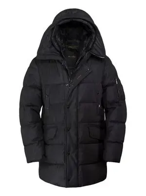 MOORER Grima Hooded Padded Coat - Grey