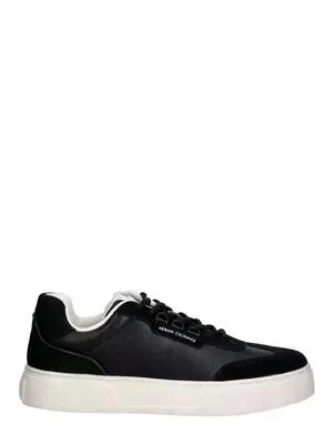 Armani Exchange Panelled Sneakers - Black