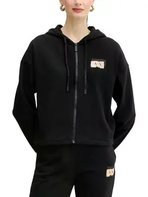 Armani Exchange Hooded Zip Up - Black