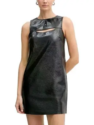 Armani Exchange Cut-out Sleeveless Mini Dress - Black