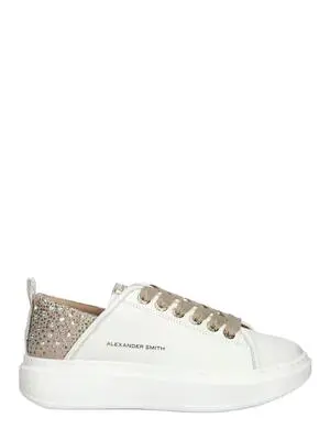 ALEXANDER SMITH Wembley Embellished Low-top Sneakers - White