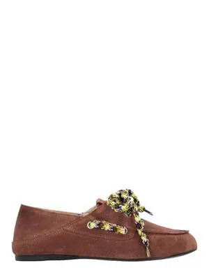 Pinko Lace-up Loafers - Brown