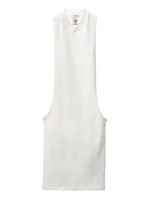 Versace Cotton-jersey Tank Mini Dress - White