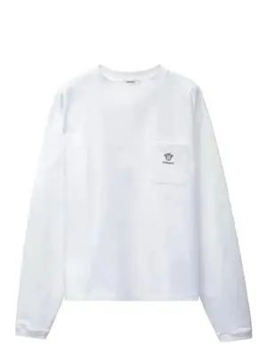 Versace Long Sleeve Pocket T-shirt - White