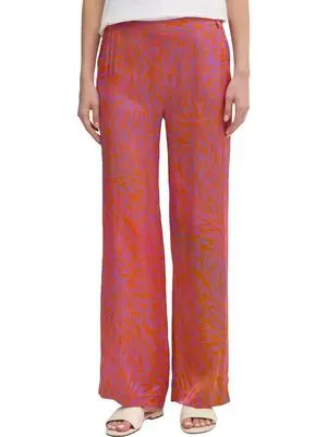 LA PETITE FRANÇAISE Pavina Printed Trousers - Orange