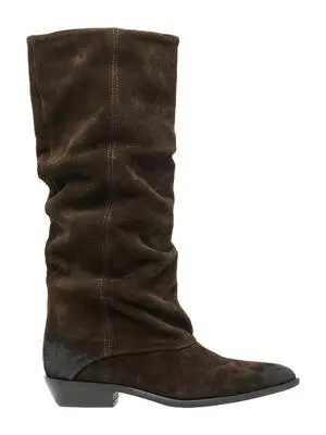 DOLCEVITA Marla Knee High Boots - Dk Brown Suede
