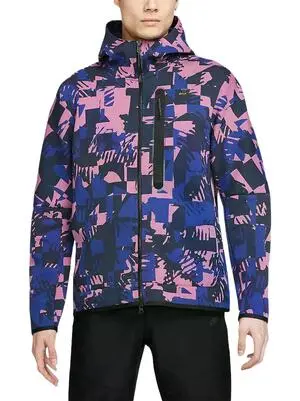 Nike Patterned Hoodie - Blue