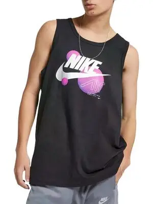 Nike Air-logo Sleeveless Tank Top - Black