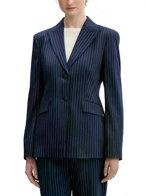 Hugo Pinstripe Tailored Blazer - Blue