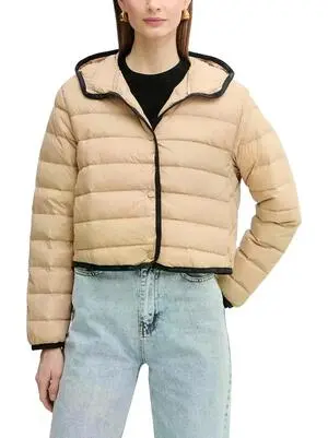 Armani Exchange Quilted Hooded Jacket - Neutrals