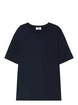 Marina Rinaldi Cotton T-shirt With Pocket - Blue
