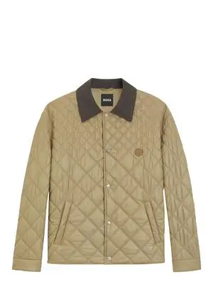 BOSS Water-repellent Quilted Field Jacket - Beige