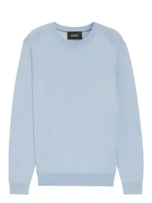 BOSS Wool-silk-cashmere Sweater - Blue