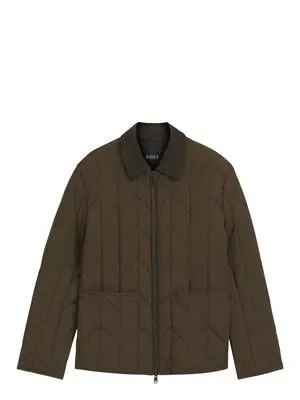 BOSS Padded Field Jacket - Green