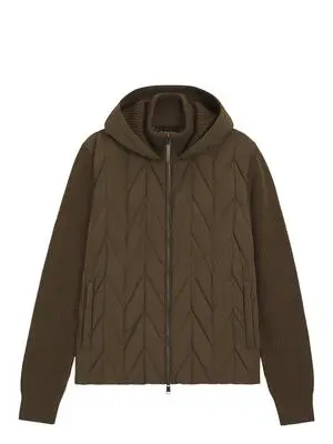BOSS Wool Down-filled Quilted Hybrid Jacket - Green
