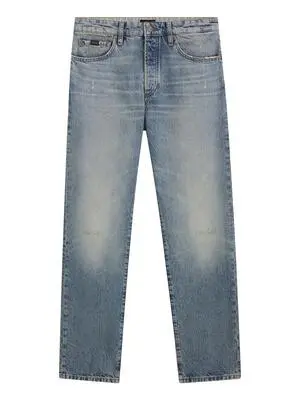 BOSS Stonewashed Straight Jeans - Turquoise