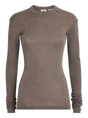 Bite Studios Merino Wool Long-sleeve T-shirt - Brown
