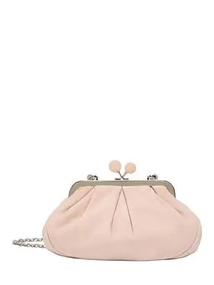 Max Mara Suede Pasticcino Clutch Pink