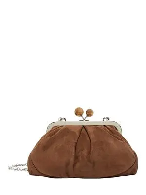 Max Mara Suede Pasticcino Clutch - Brown