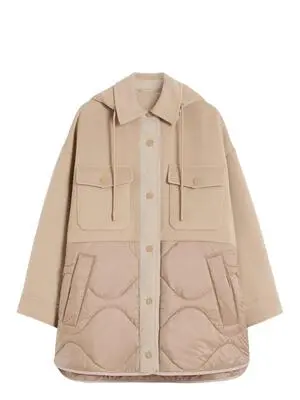 Max Mara Wool-blend Quilted Jacket - Beige