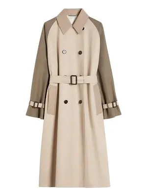 Max Mara Gabardine Reversible Trench Coat - Beige