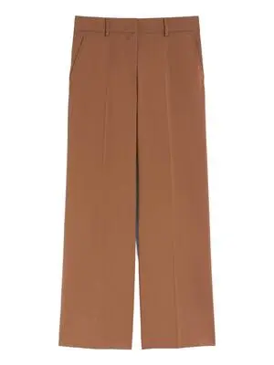 Max Mara Wool Wide-leg Trousers - Brown