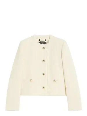 MAX MARA Wool-Blend Round-Neck Jacket