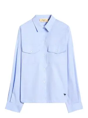Max Mara Cotton Long-sleeve Shirt - Blue