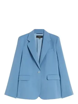Max Mara Virgin Wool Blazer - Blue