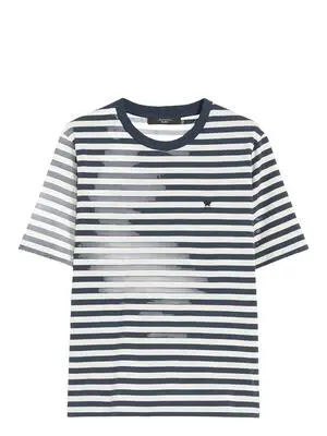 Max Mara Cotton Striped T-shirt - White