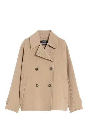 Max Mara Wool-blend Double-breasted Coat - Beige