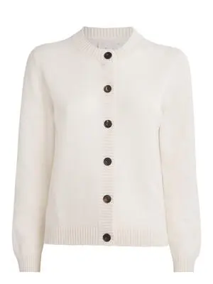 Harrods Cashmere-cotton Cardigan - Neutral