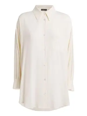 Fabiana Filippi Embellished Crepe Shirt - Beige