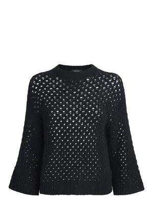 Fabiana Filippi Wool-blend Sequined Sweater - Navy