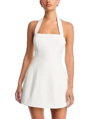 Bardot Nevelle Hourglass Halter Dress - Orchid White
