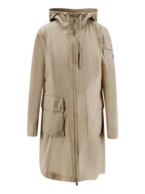 MONCLER Laerte Cotton Blend Long Jacket