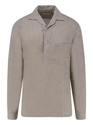 LARDINI Pailan Linen Shirt - Grey