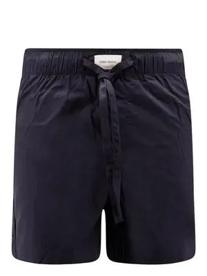 ENTIRE STUDIOS Cotton Bermuda Shorts With Logo - Black