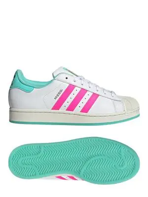 Adidas Superstar Messi Sneakers - Cloud White / Lucid Pink / Flash Aqua