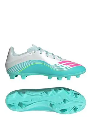 Adidas F50 Messi Club Firm Ground / Multi Ground Football Boots - Cloud White / Lucid Pink / Flash Aqua