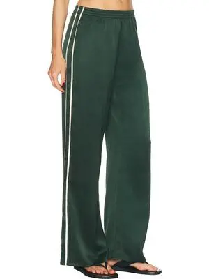 The Upside Marnie Silk Track Pant - Jungle Green