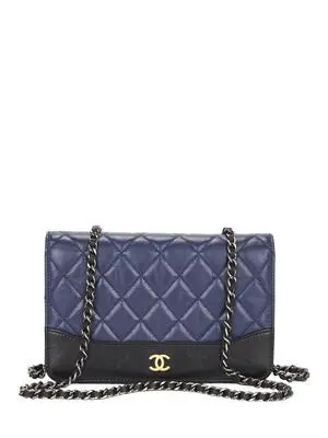 CHANEL Chanel Lambskin Gabrielle Wallet On Chain