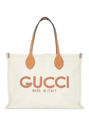 Gucci Logo Tote Bag - Ivory