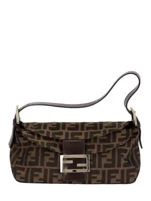 Fendi Zucca Baguette Shoulder Bag - Brown