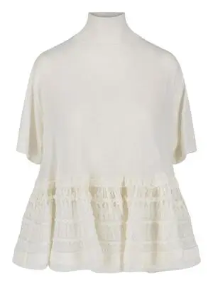 Alaïa Peplum Top - White